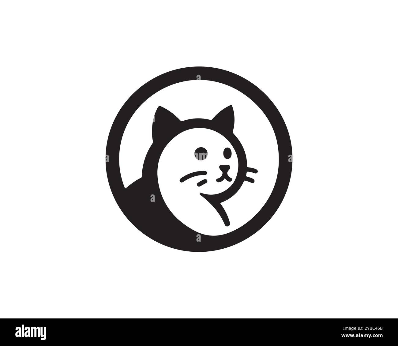Cat logo design icon vector illustration Stock Vector Image & Art - Alamy