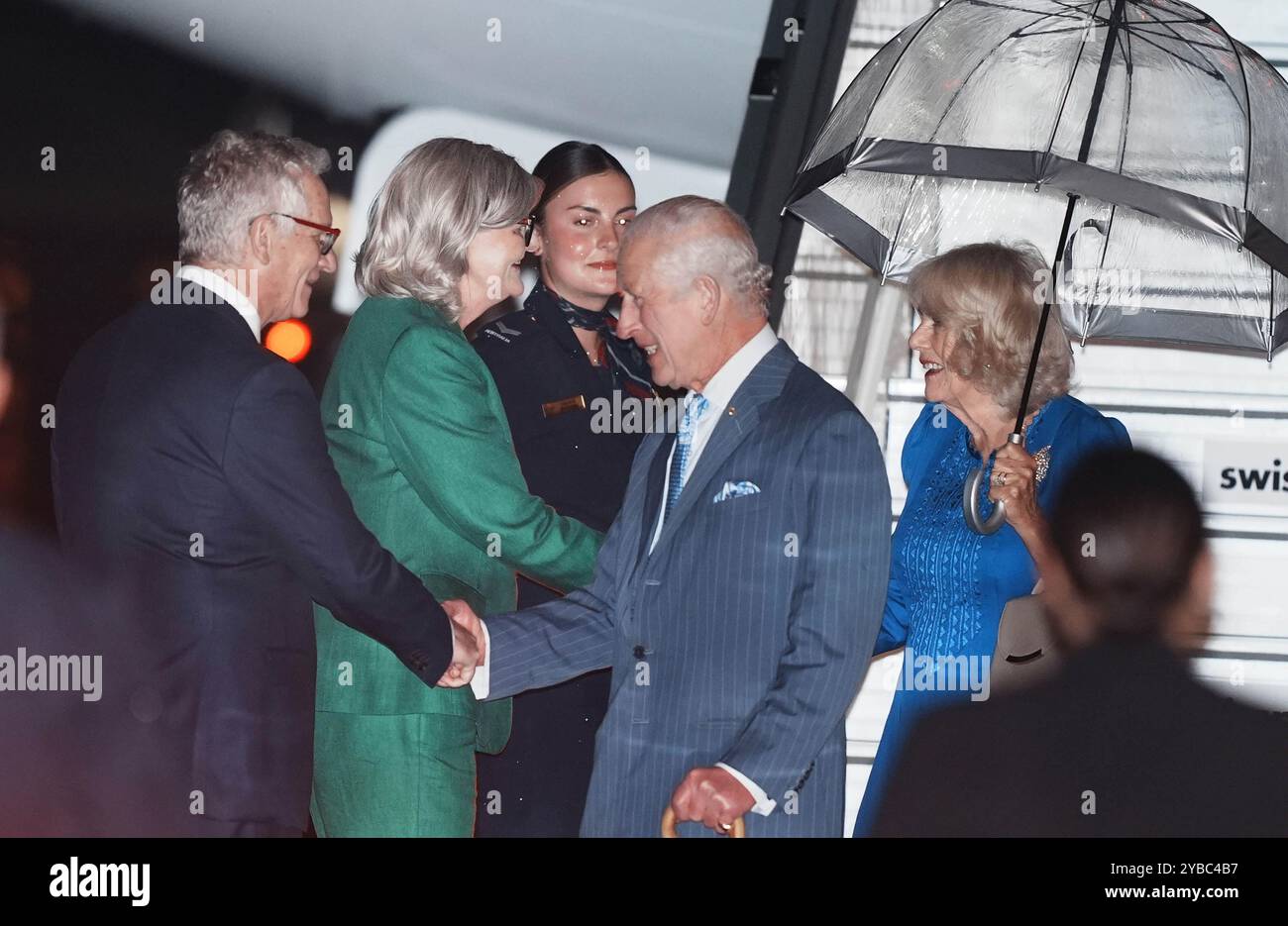 King Charles III and Queen Camilla are greeted by The Governor-General ...