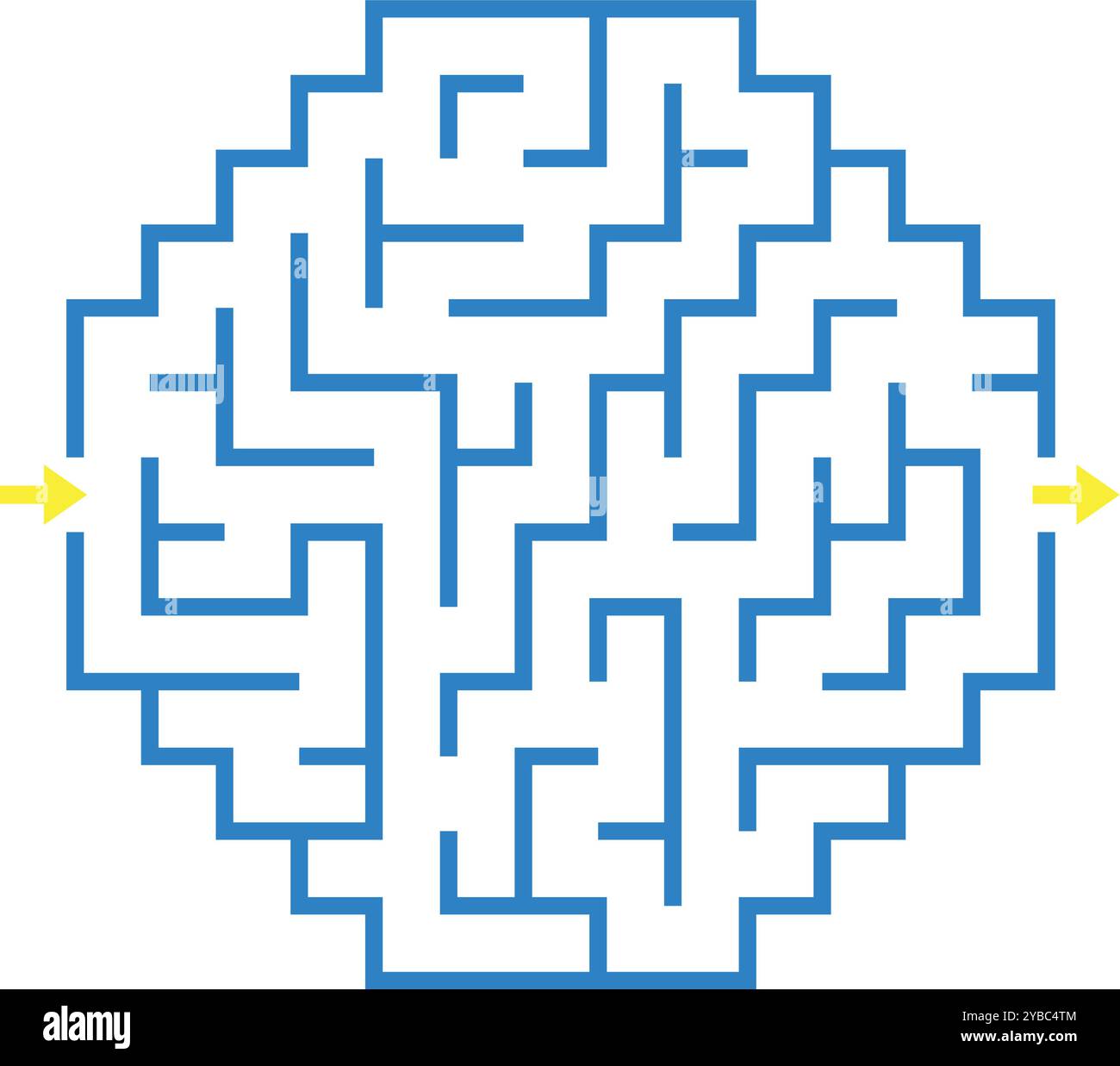 Find way game. Paper maze puzzle template Stock Vector Image & Art - Alamy