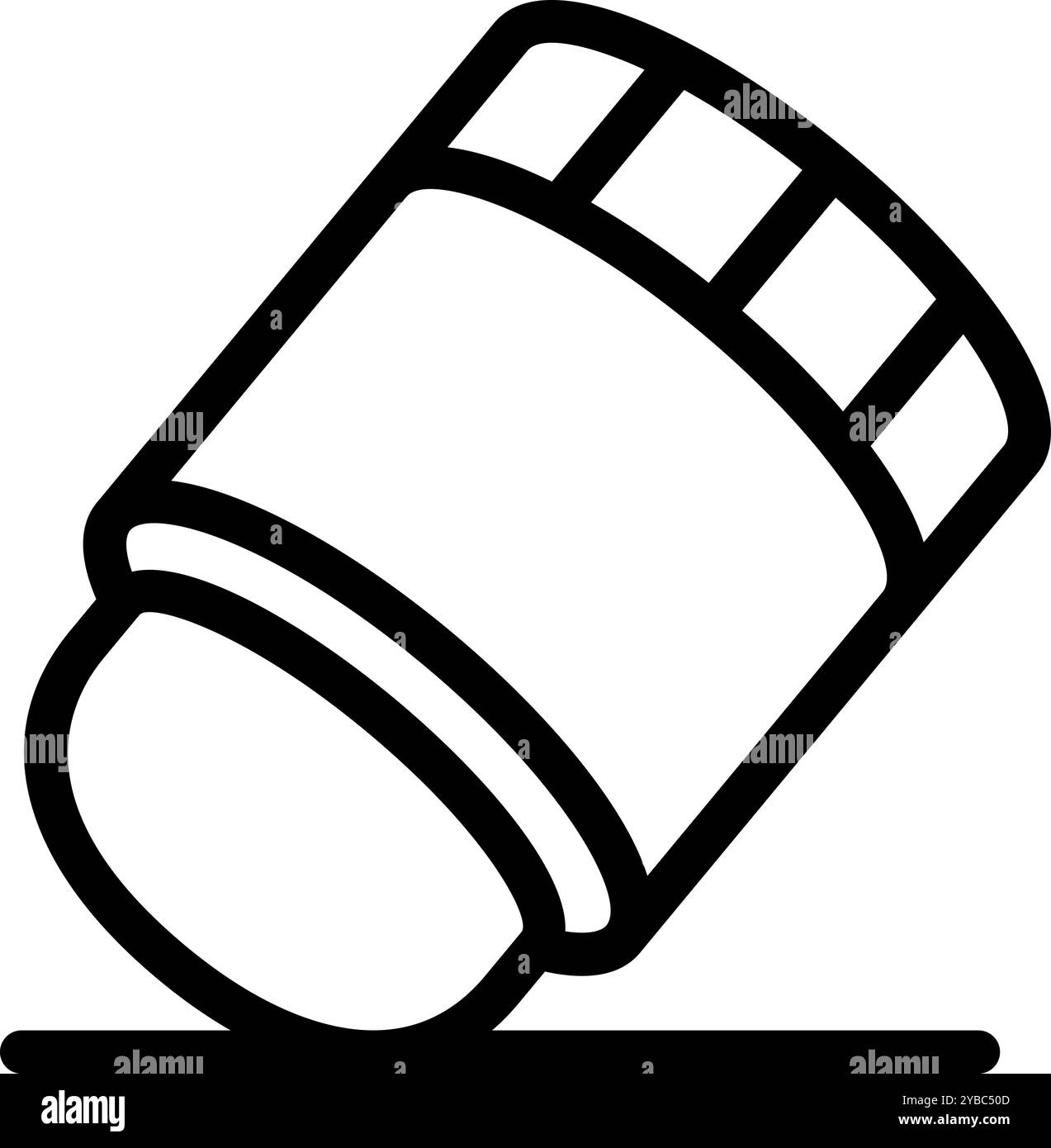 Simple vector icon of a round push button switch being pressed down ...