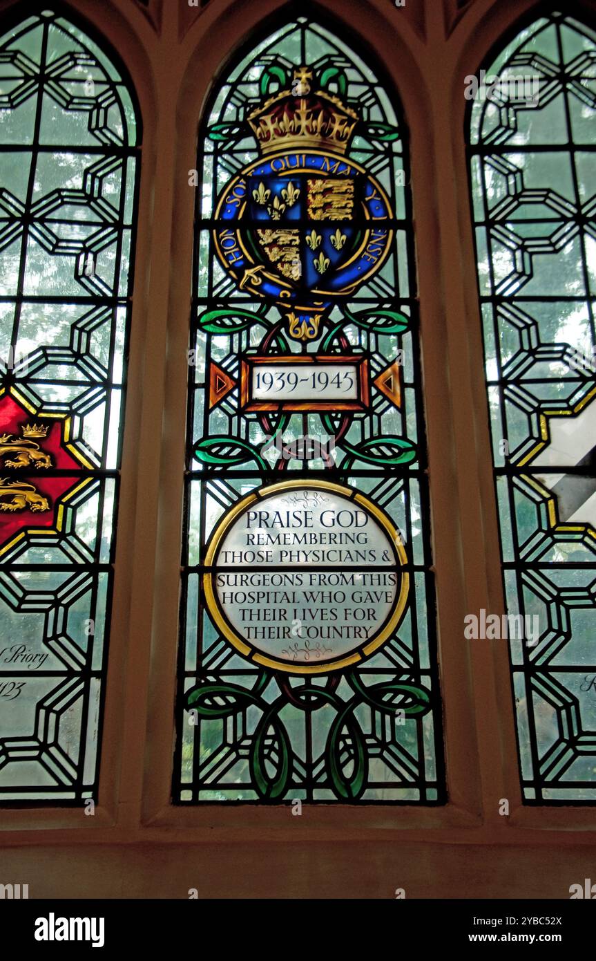 Memorial to Surgeions and physicians who died in WW2, St Bartholomew ...