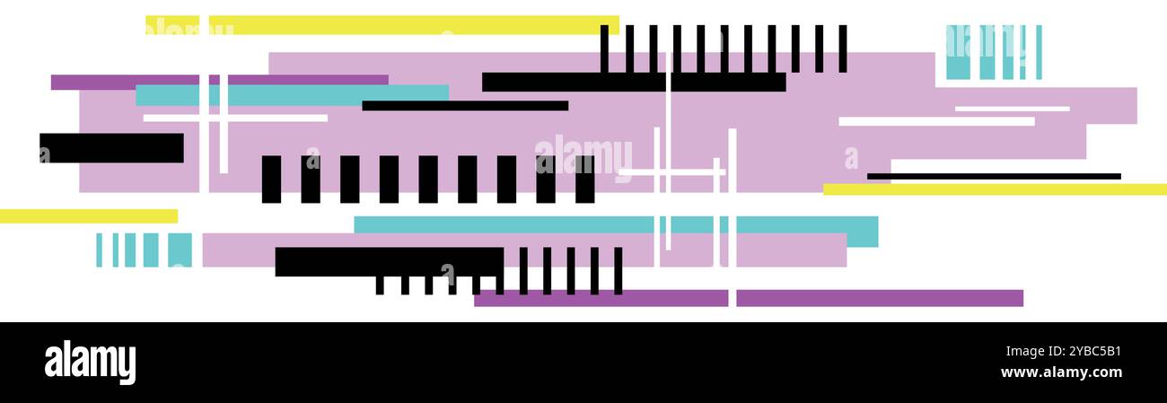 Glitch effect. Abstract retro computer screen error Stock Vector Image ...