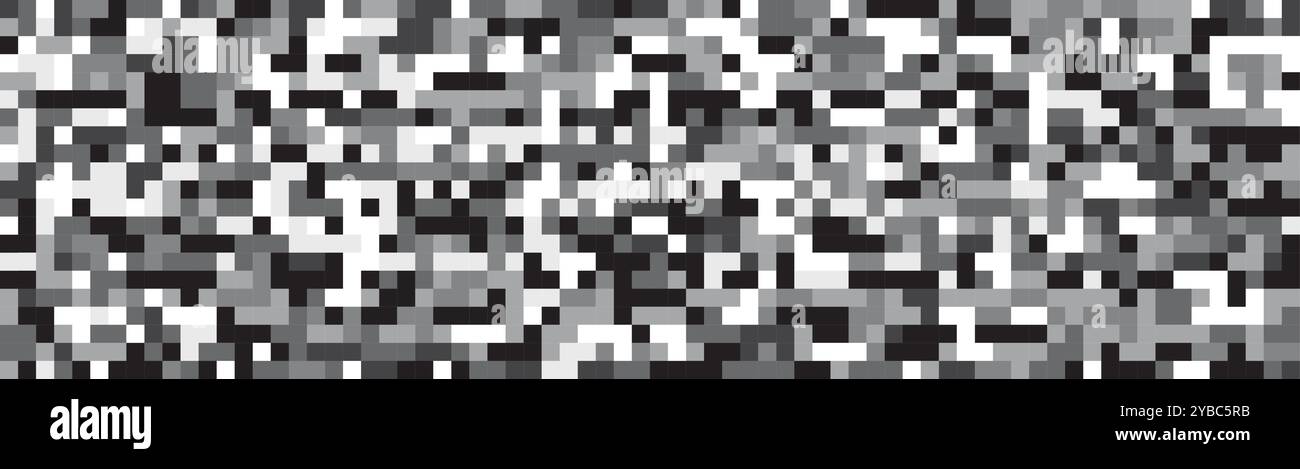 Black noise texture. Rough grainy pixel pattern Stock Vector Image ...