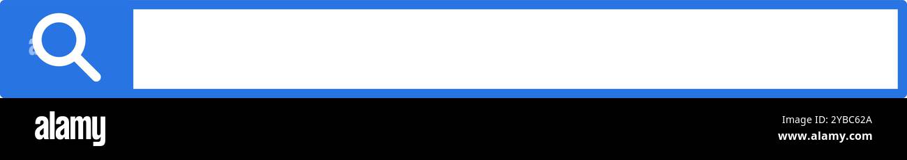 Internet blue search bar with copy space. Editable vector Stock Vector ...