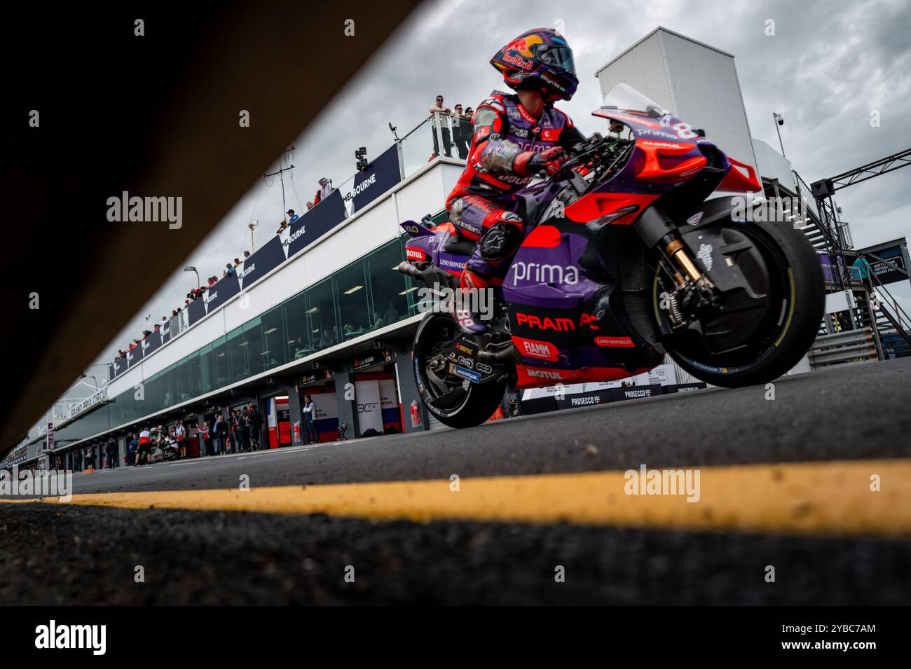 Phillip Island, 18 Oct 2024: Jorge Martin (ESP) of Prima Pramac Racing ...