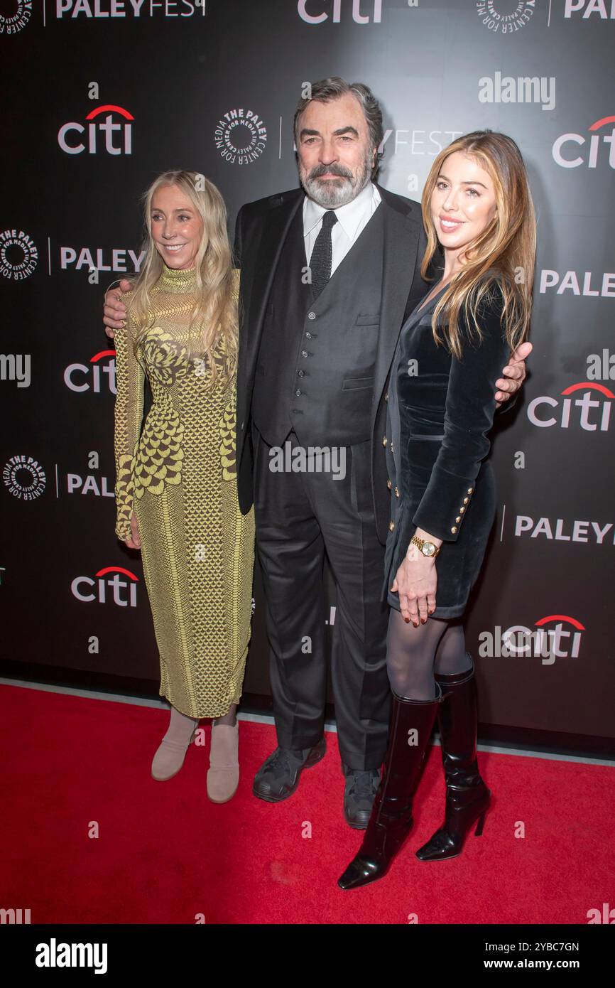 New York, United States. 17th Oct, 2024. (L-R) Jillie Mack, Tom Selleck ...