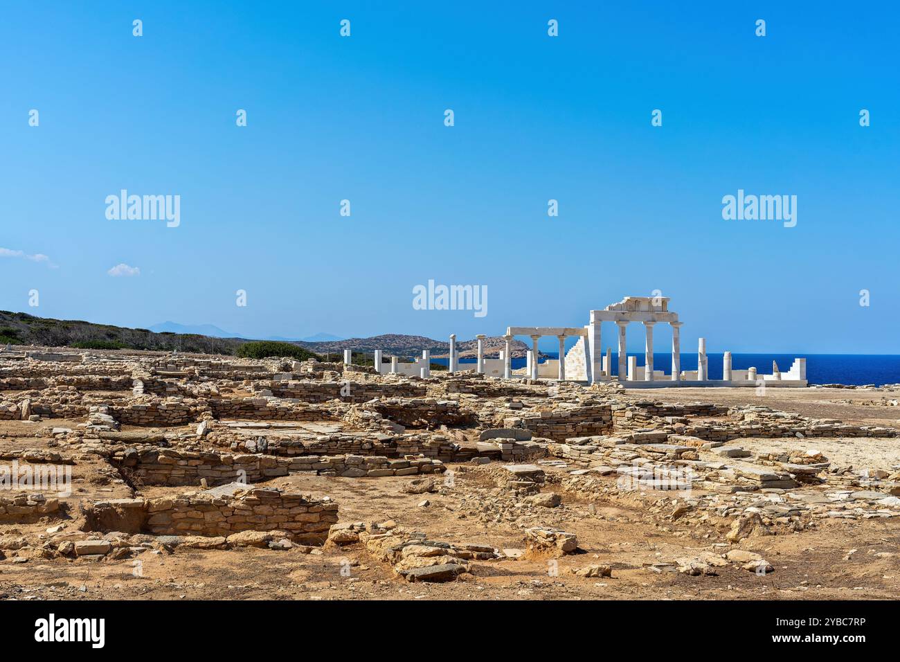The ancient ruins of the sanctuary of Apollo at Despotiko Island ...