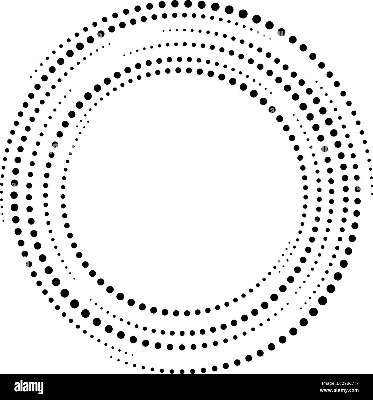 Abstract dot border. Circle frame. Black circle motion Stock Vector Image & Art - Alamy