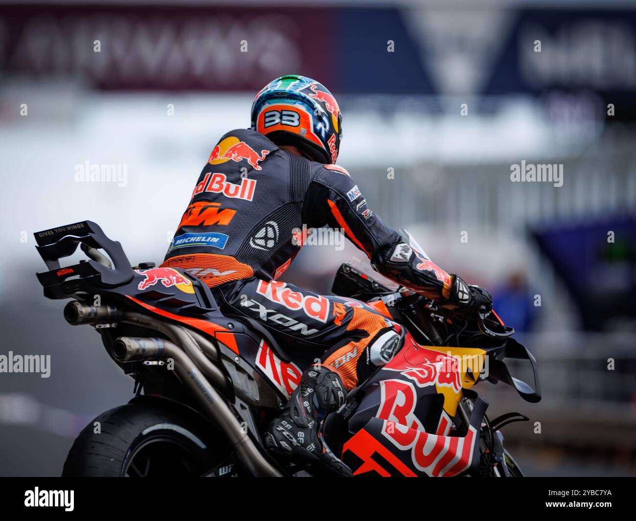 Phillip Island, 18 Oct 2024: Brad Binder (ZAF) of Red Bull KTM Factory Racing, in pit lane ...