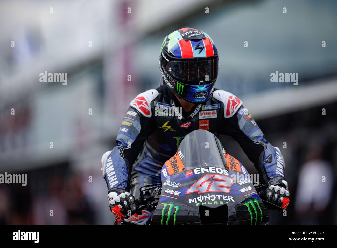 Phillip Island, 18 Oct 2024: Alex Rins (ESP) of Monster Energy Yamaha ...