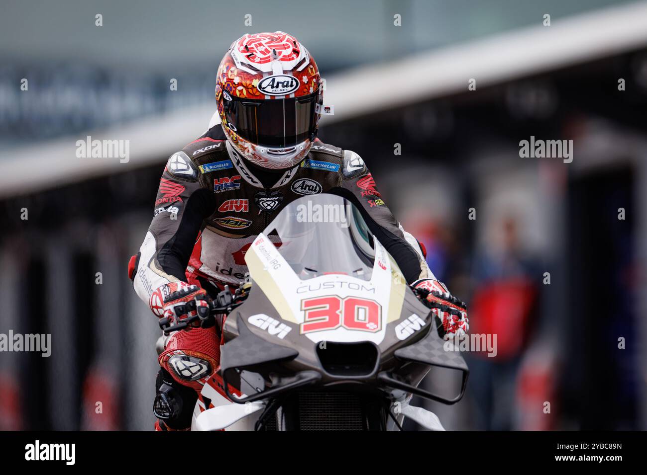 Phillip Island, 18 Oct 2024: Takaaki Nakagami (JPN) of LCR Honda, in pit lane during the 2024 ...