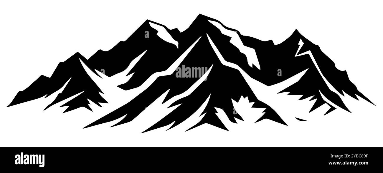 Mountain crest logo Cut Out Stock Images & Pictures - Alamy