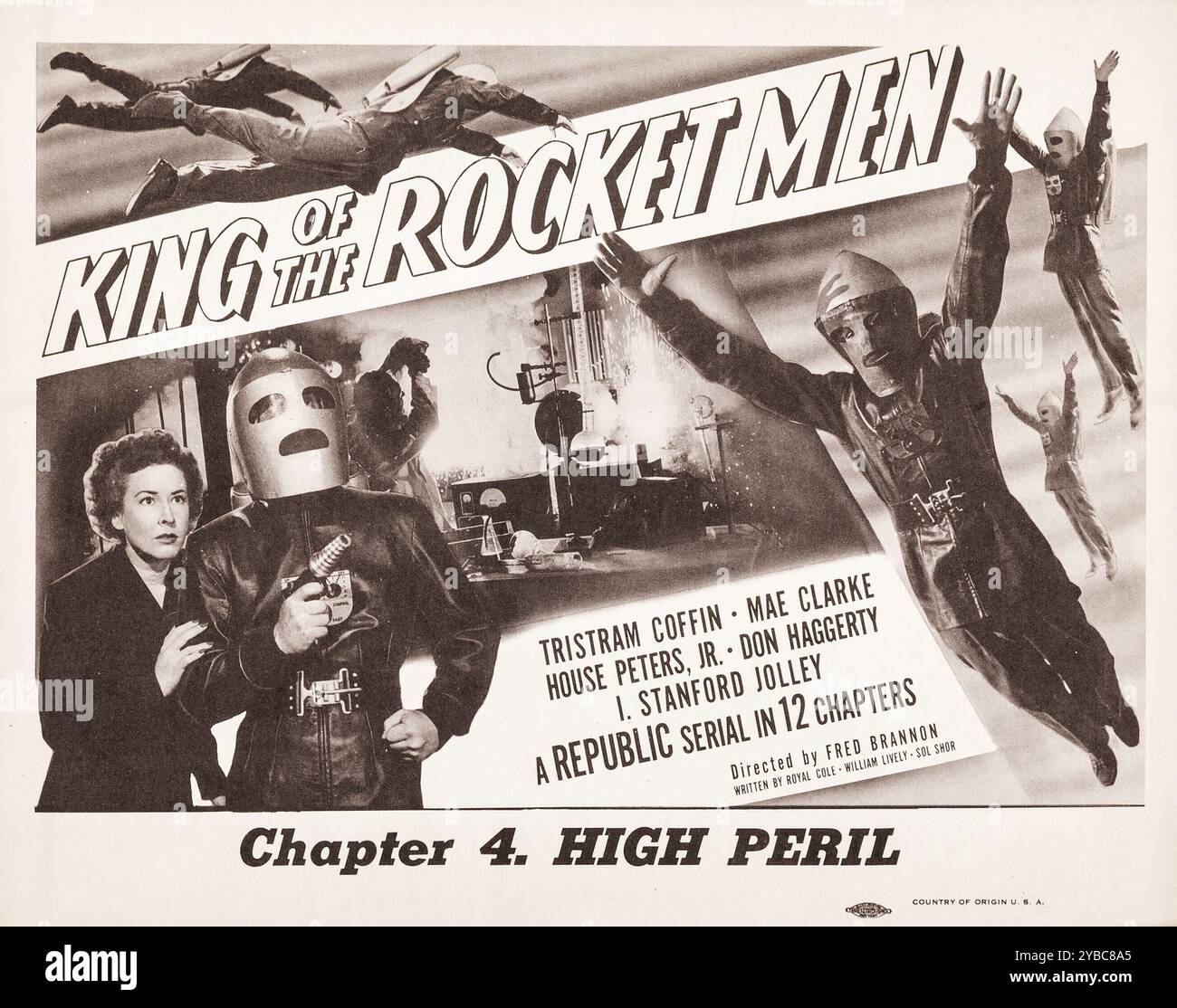 King of the Rocket Men (Republic, 1949) Title Lobby Card - Chapter 4 ...
