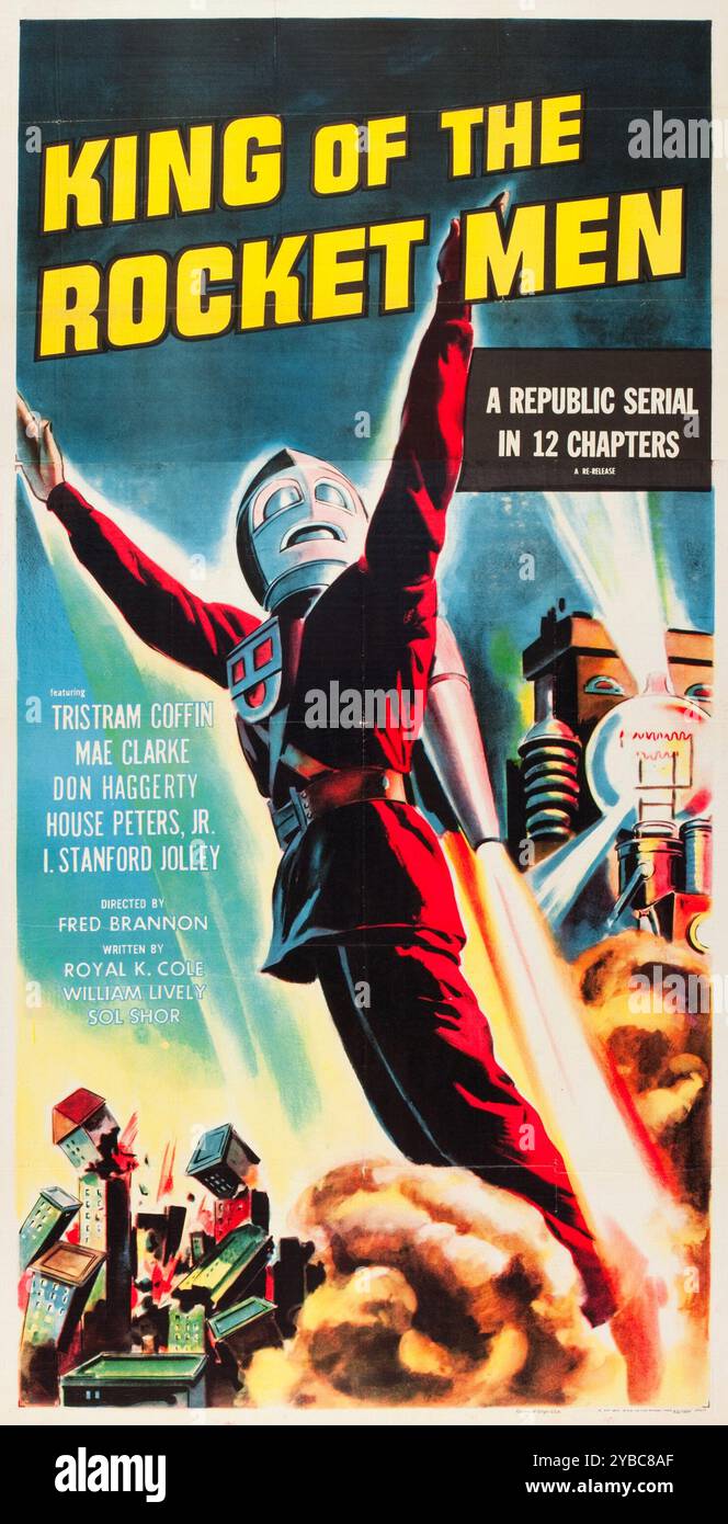 King of the Rocket Men 1949 (Republic, Remake poster 1956 Stock Photo ...