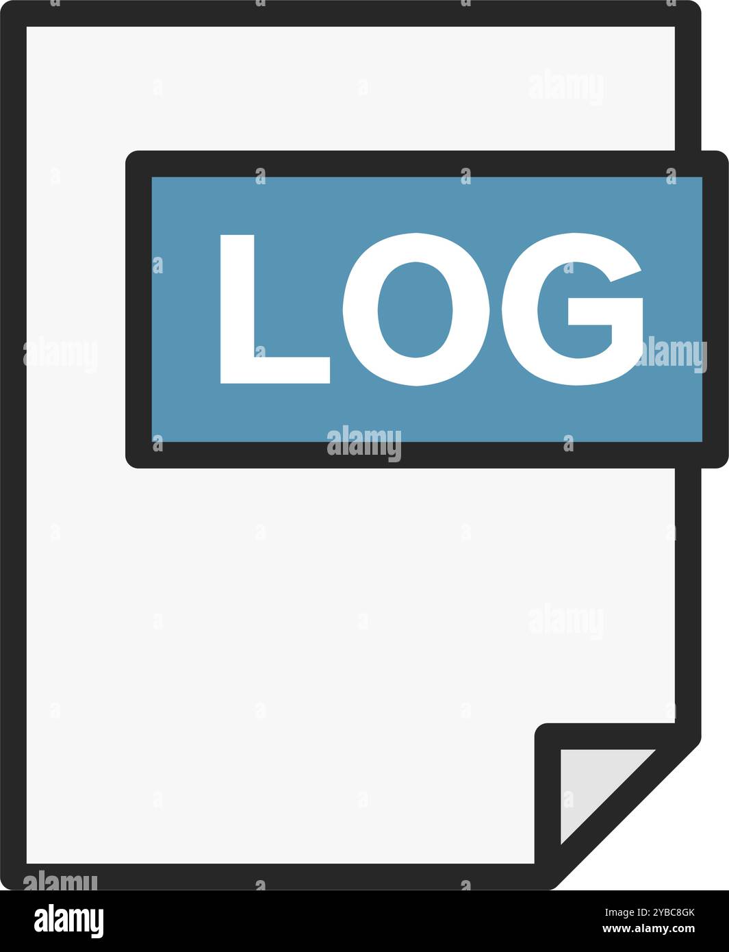 Log file icon. Data log icon. Editable vector Stock Vector Image & Art ...