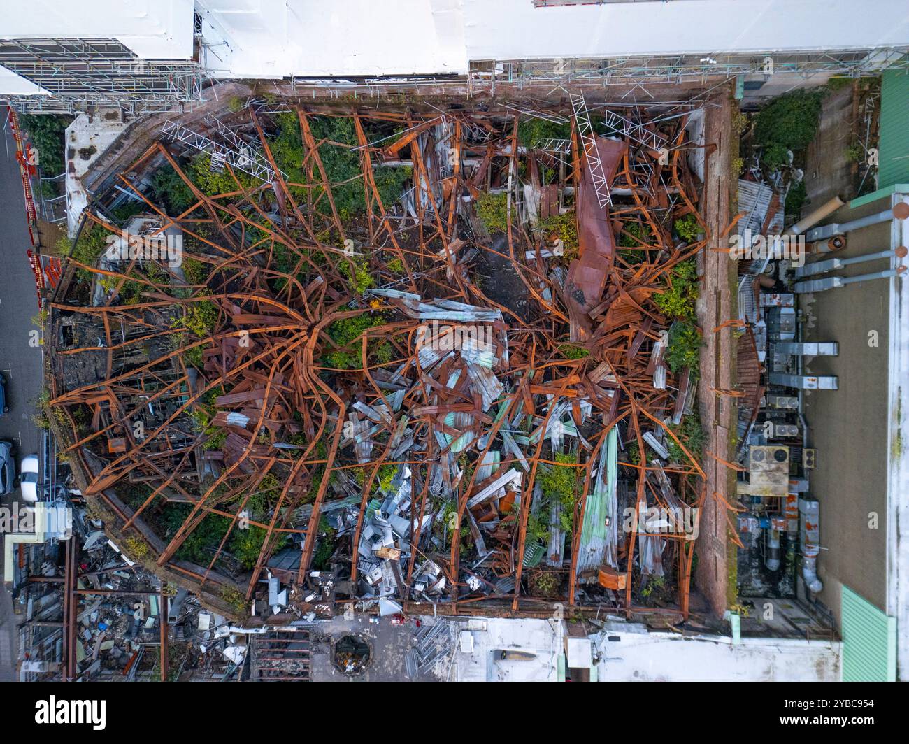 Aerial view of the O2 ABC former music venue on Sauchiehall Street ...