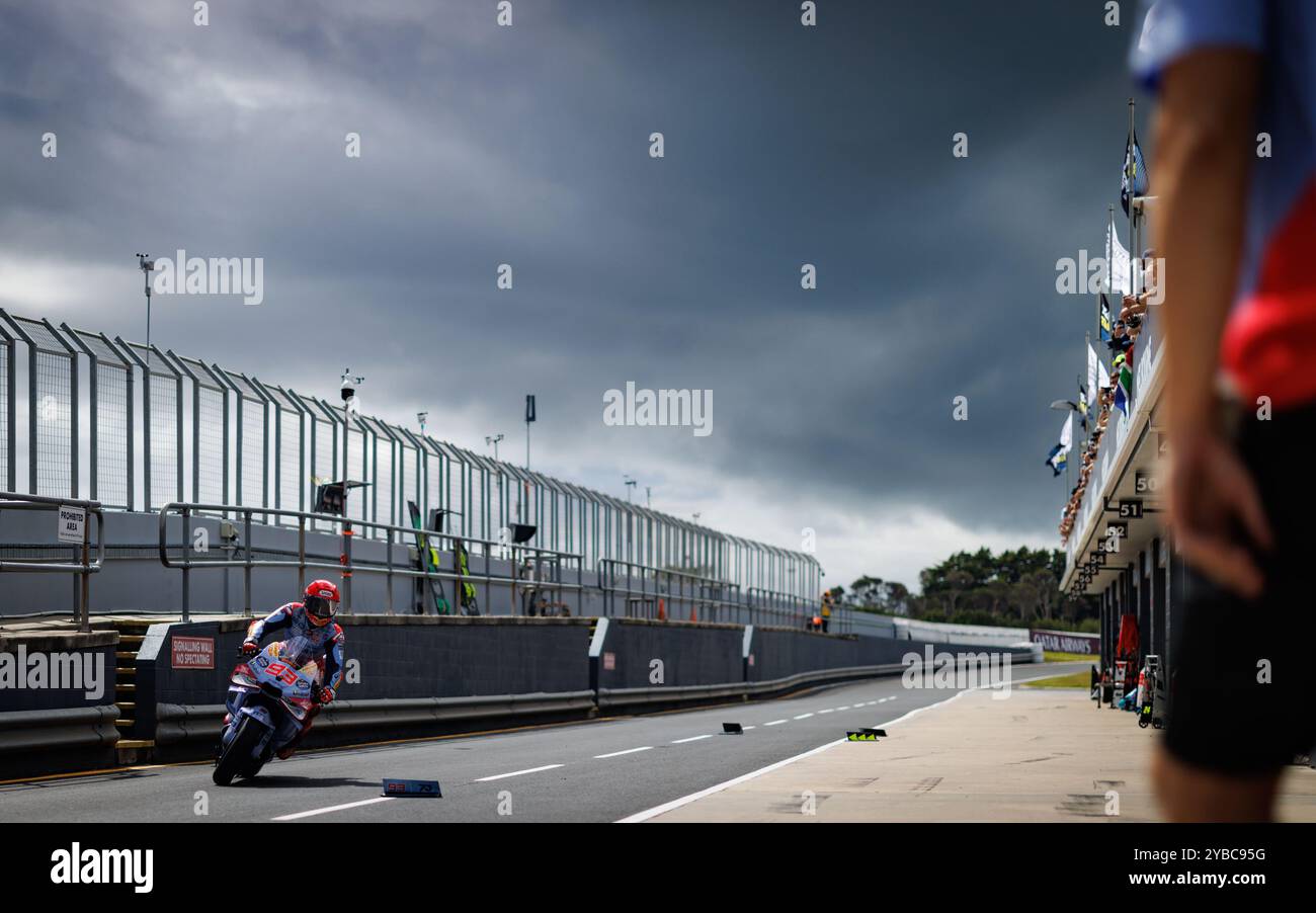 Phillip Island, 18 Oct 2024: Marc Marquez (ESP) of Gresini Racing ...