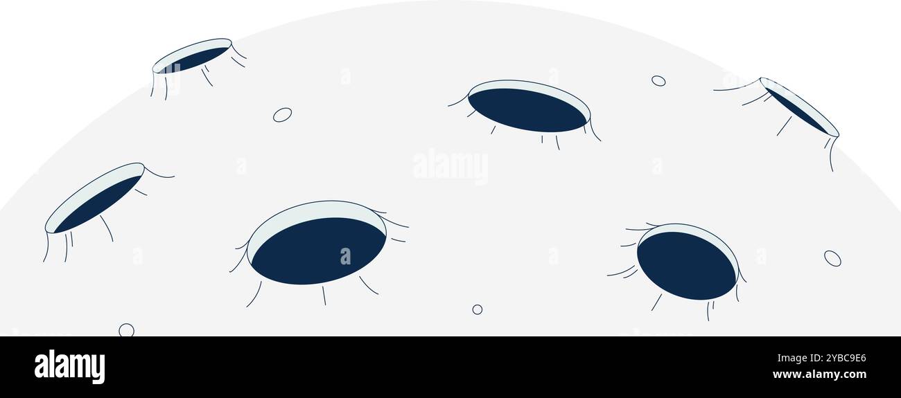 White holes space illustration Cut Out Stock Images & Pictures - Alamy