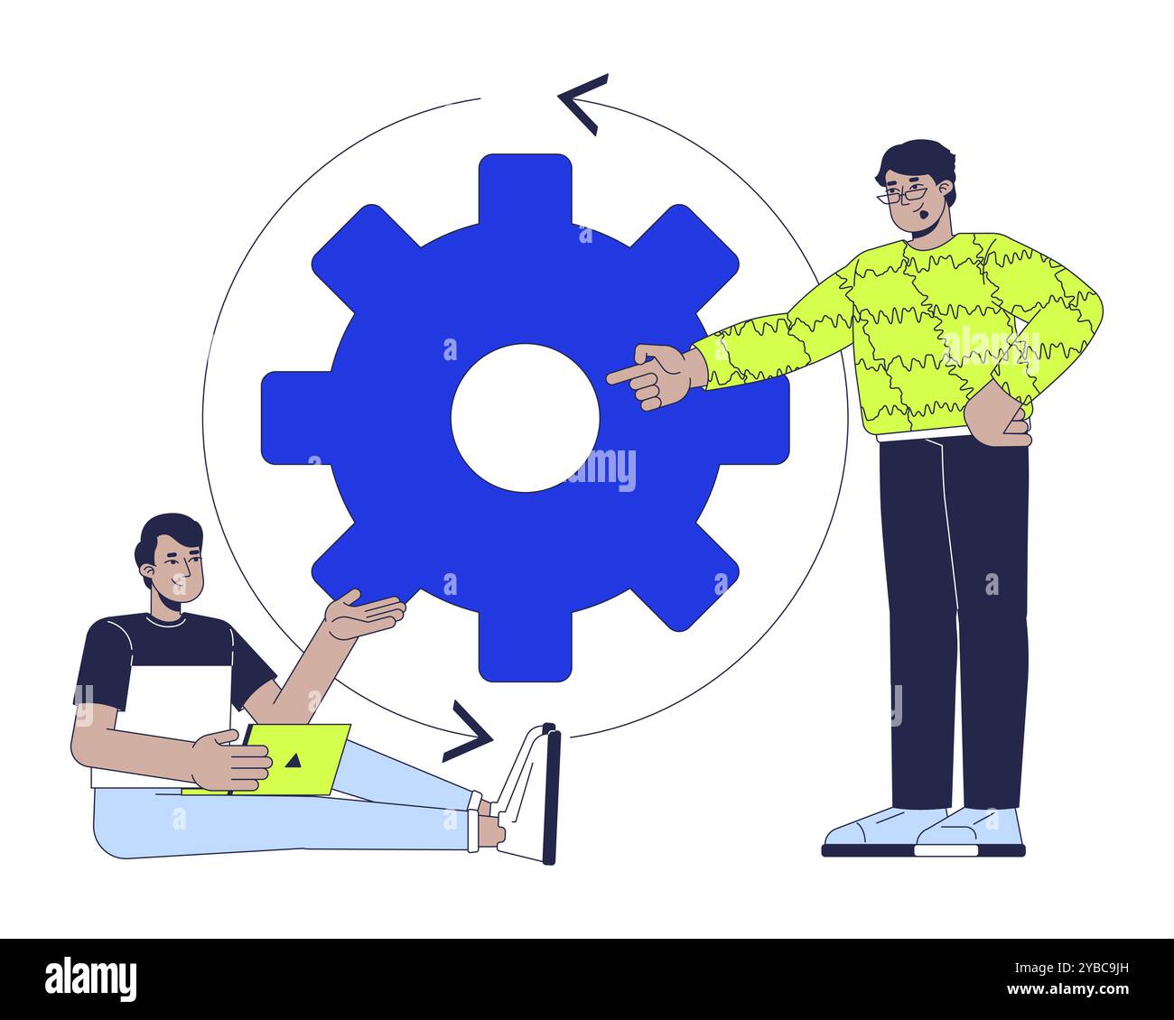 Digital marketing strategy 2D illustration concept Stock Vector Image ...