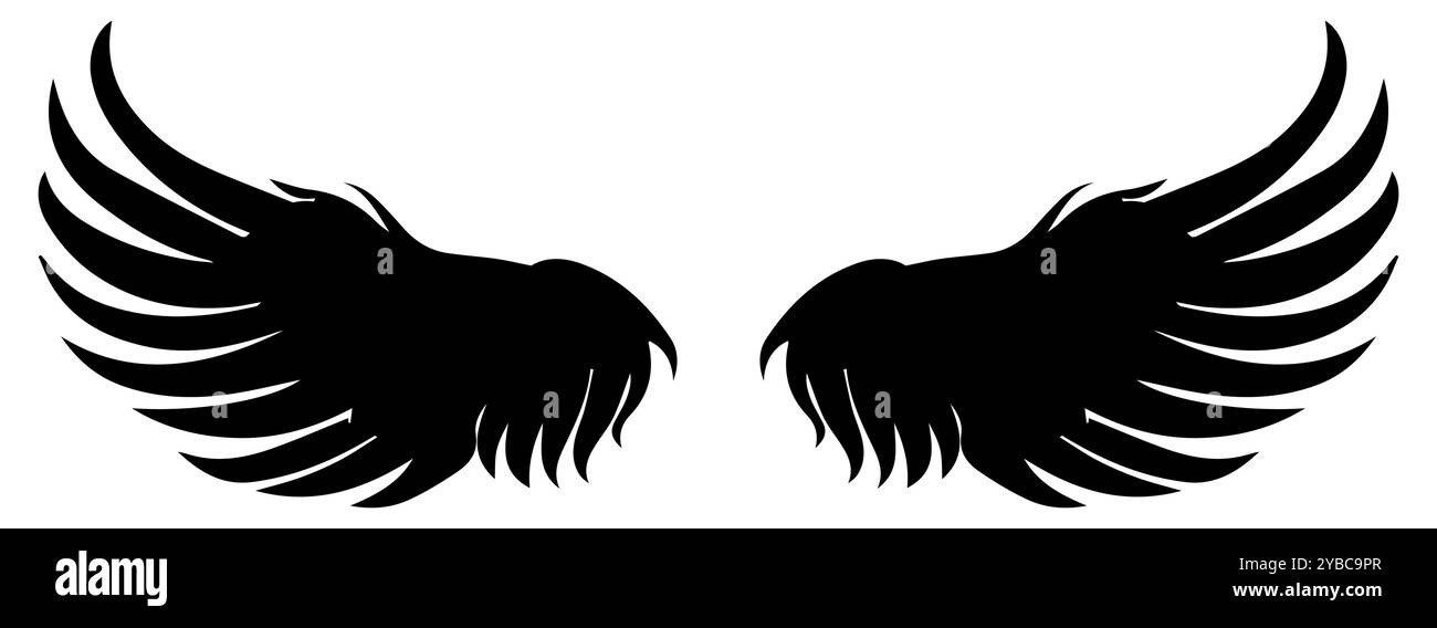Bird wings icon. Vector illustration Stock Vector Image & Art - Alamy