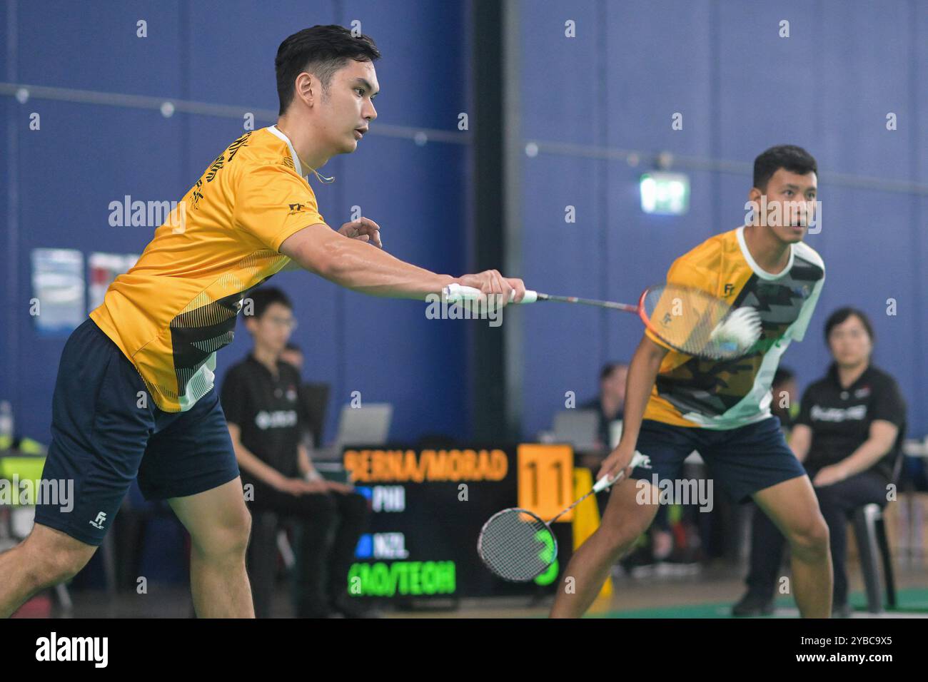 Alvin Morada (R) and Christian Bernardo (L) of Philippines seen in ...
