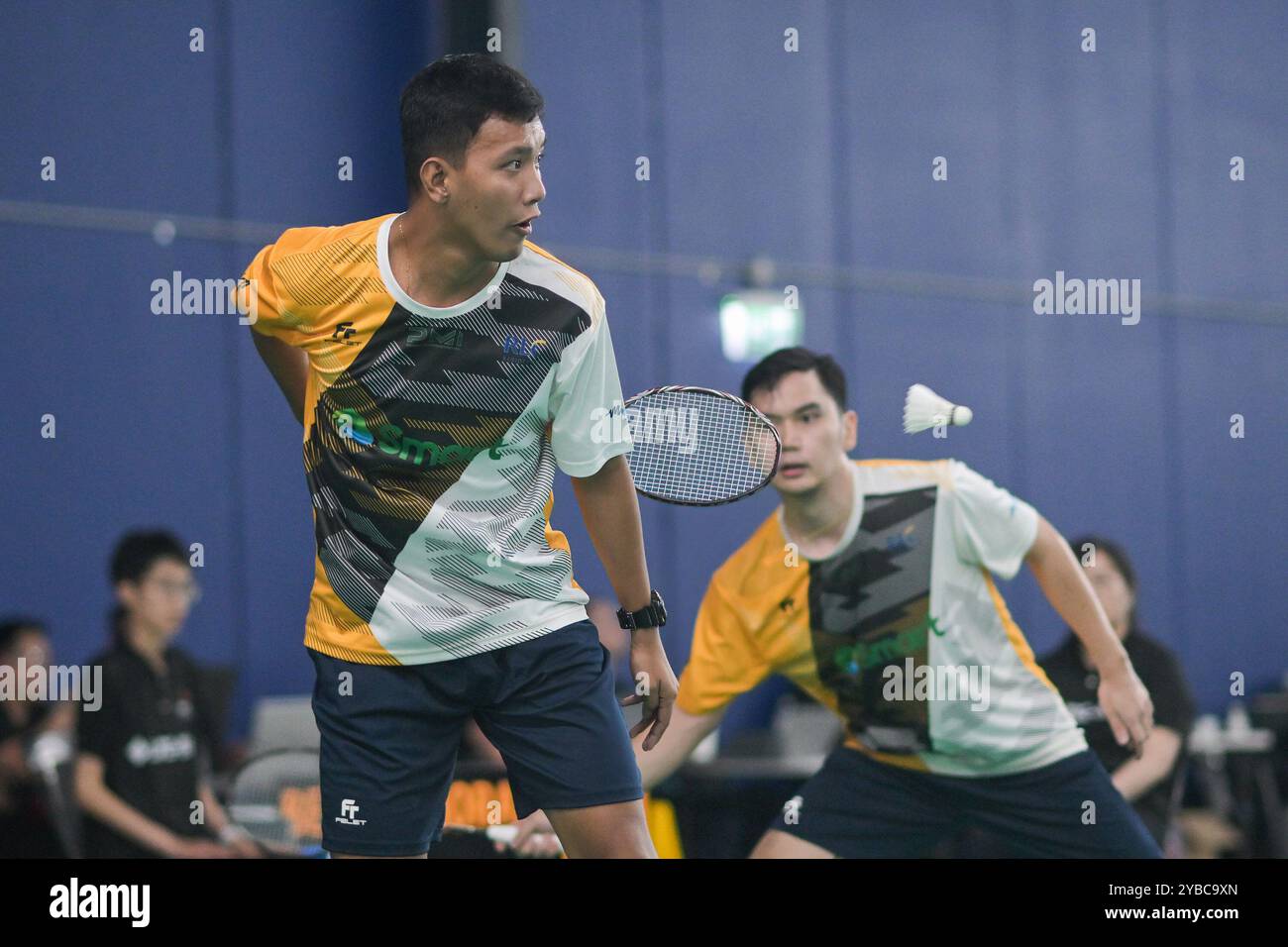 Alvin Morada (L) and Christian Bernardo (R) of Philippines seen in ...