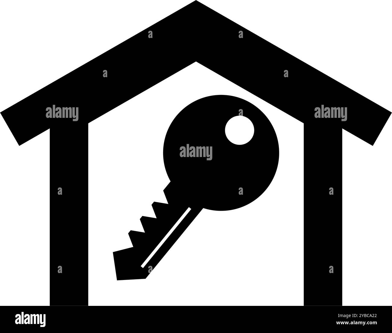 Key house sign Black and White Stock Photos & Images - Alamy