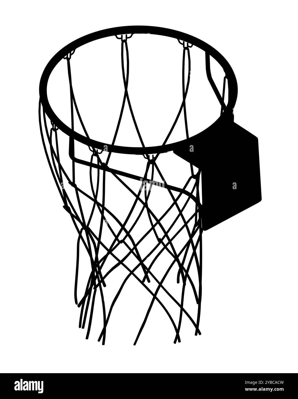 Indoor basketball court backboard net hi-res stock photography and ...