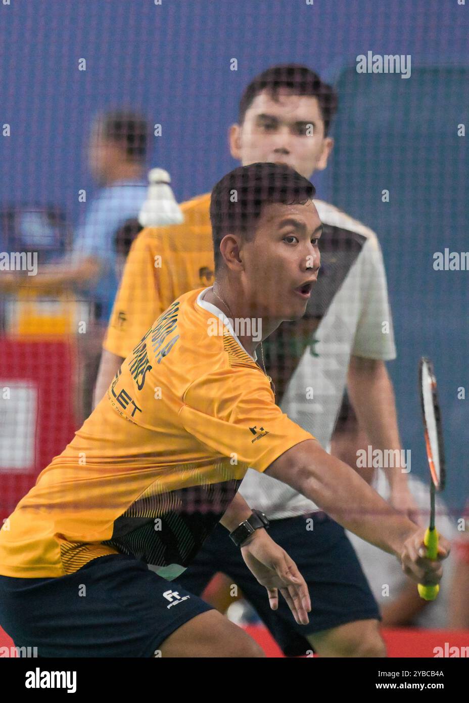 Alvin Morada (front) and Christian Bernardo (back) of Philippines seen ...