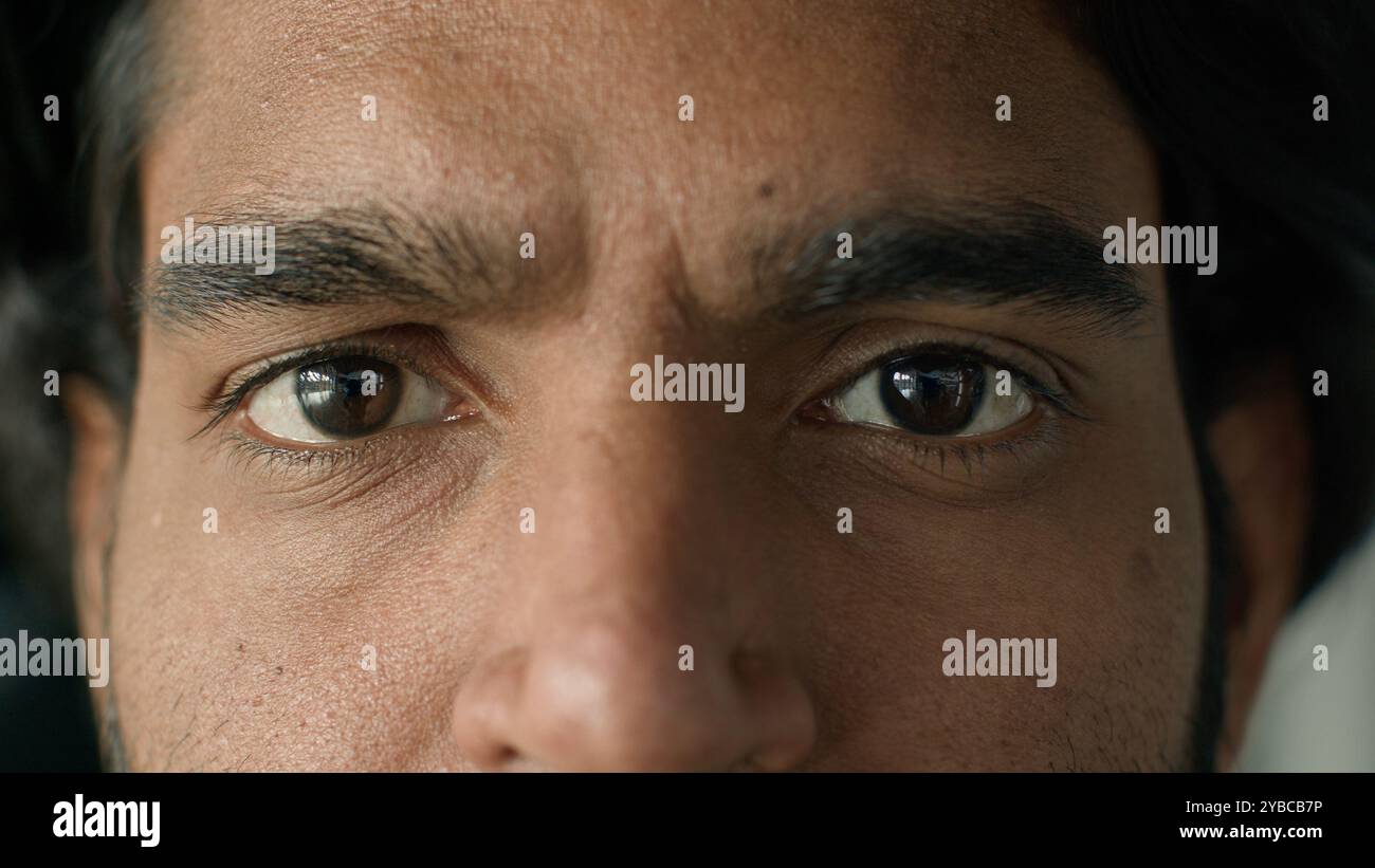 Extreme close up thoughtful young hi-res stock photography and images ...