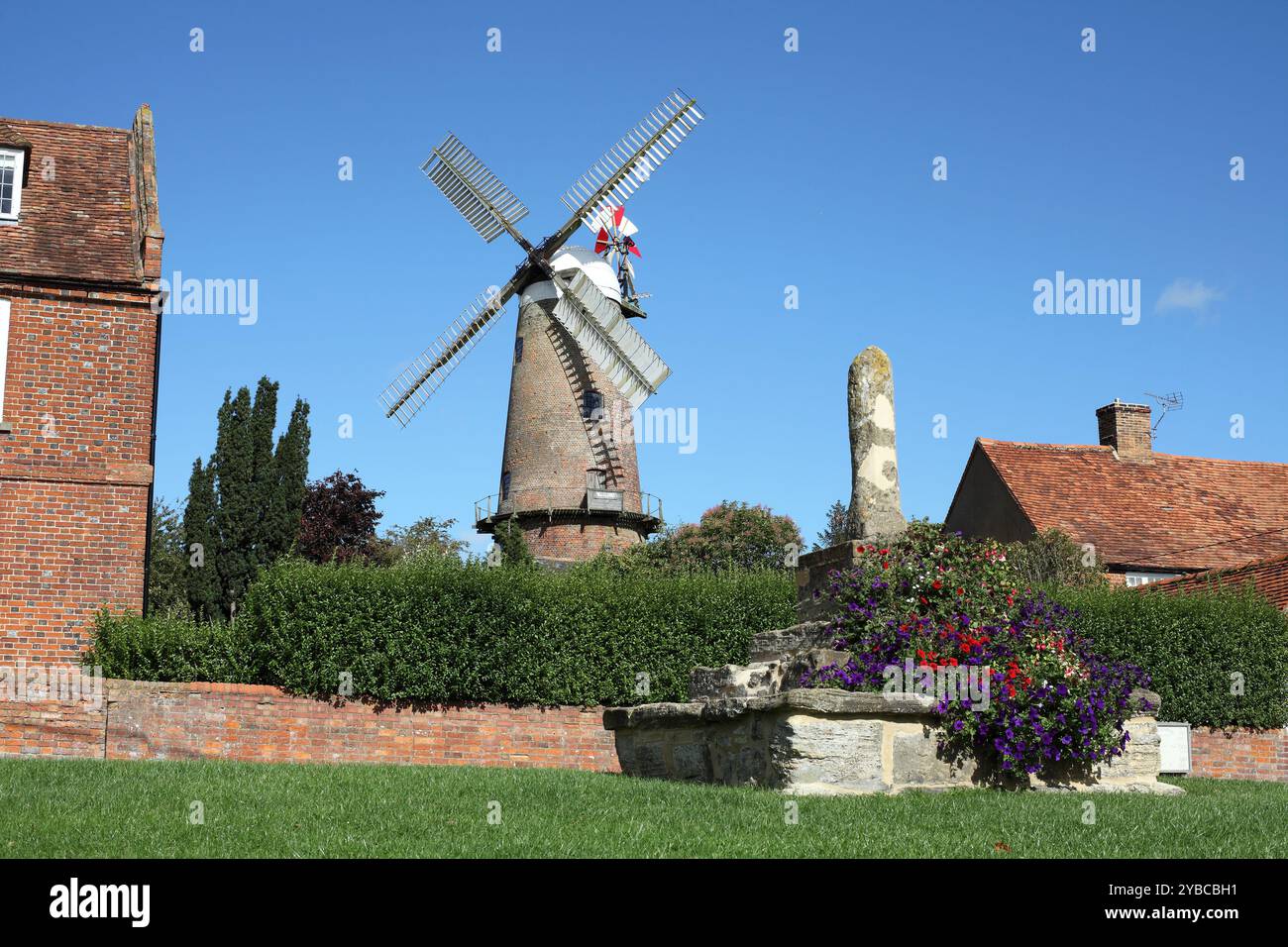 The remains of a 15th century preaching cross on the village green in ...