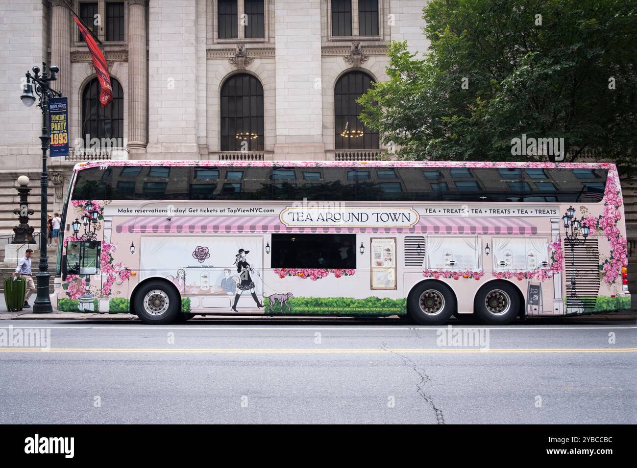 The Tea Around Town bus which tea & pastries on a double decker bus ...