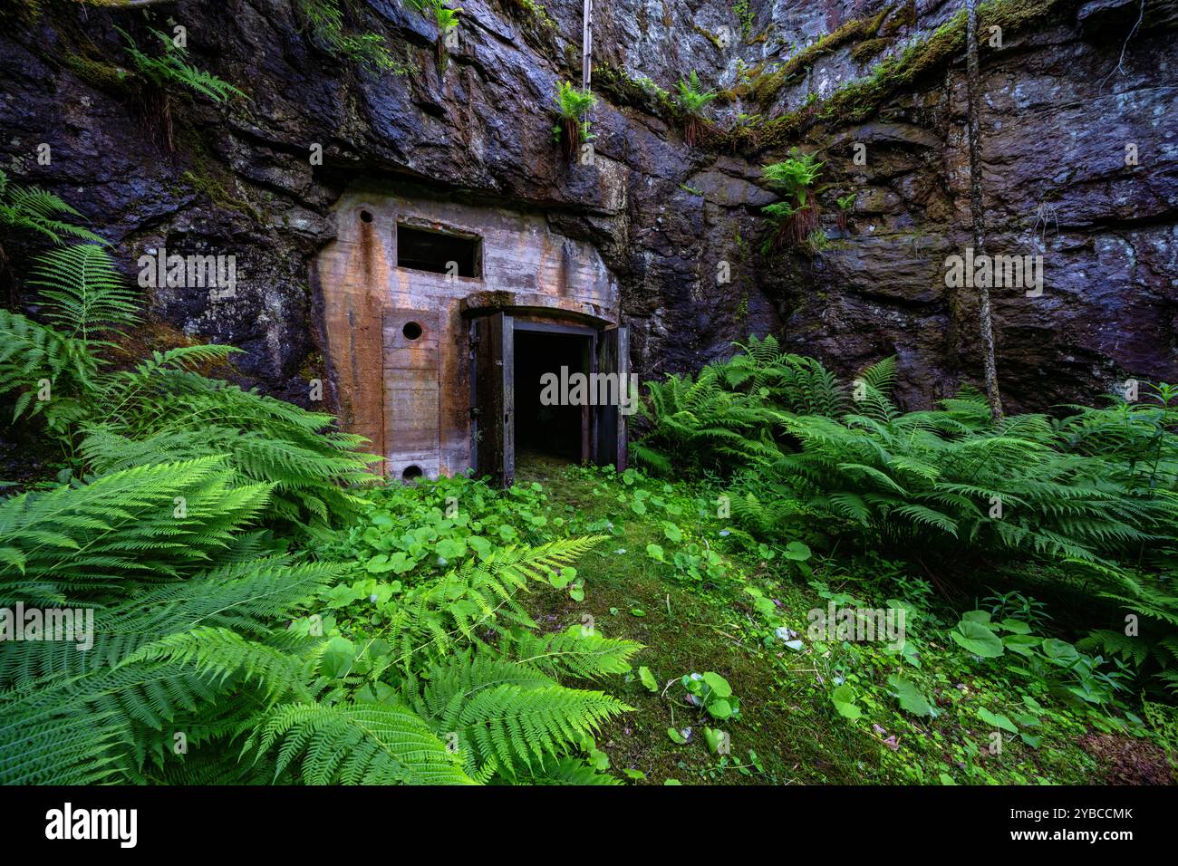 An old explosives and arms storage cave at Kukio island, Hamina ...