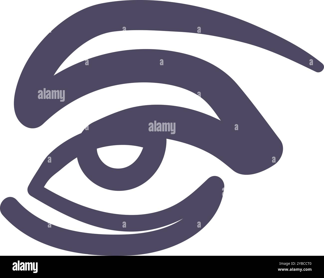 One line eye design. Hand drawn human eye vector illustration. Modern ...