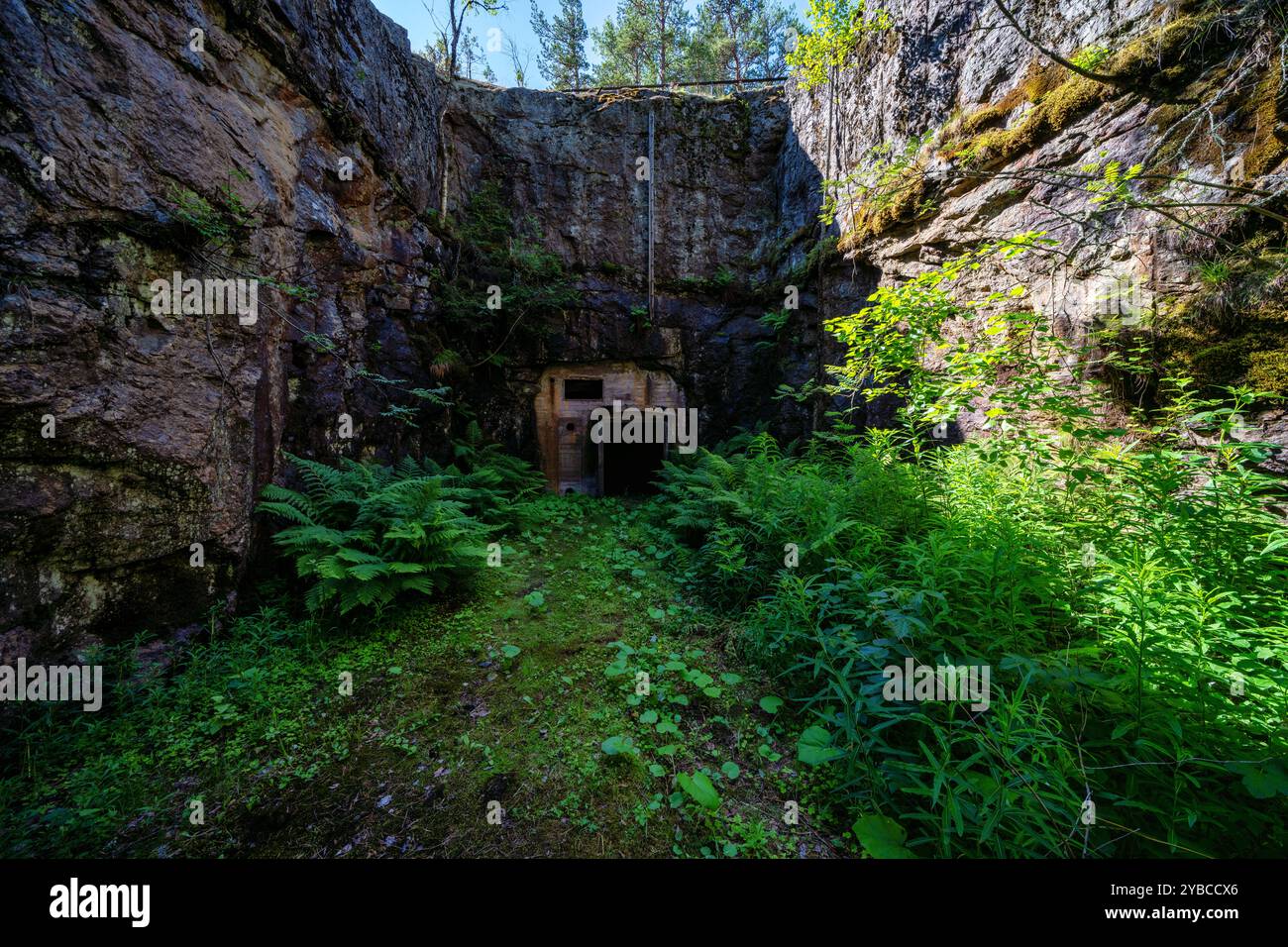 An old explosives and arms storage cave at Kukio island, Hamina ...