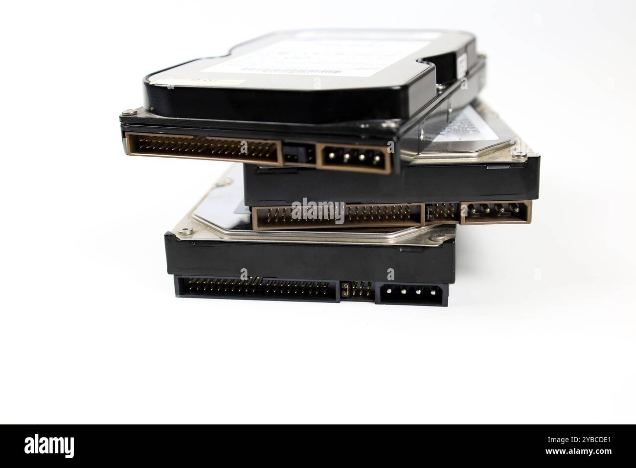 Old IDE hard drive isolate on white background Stock Photo - Alamy