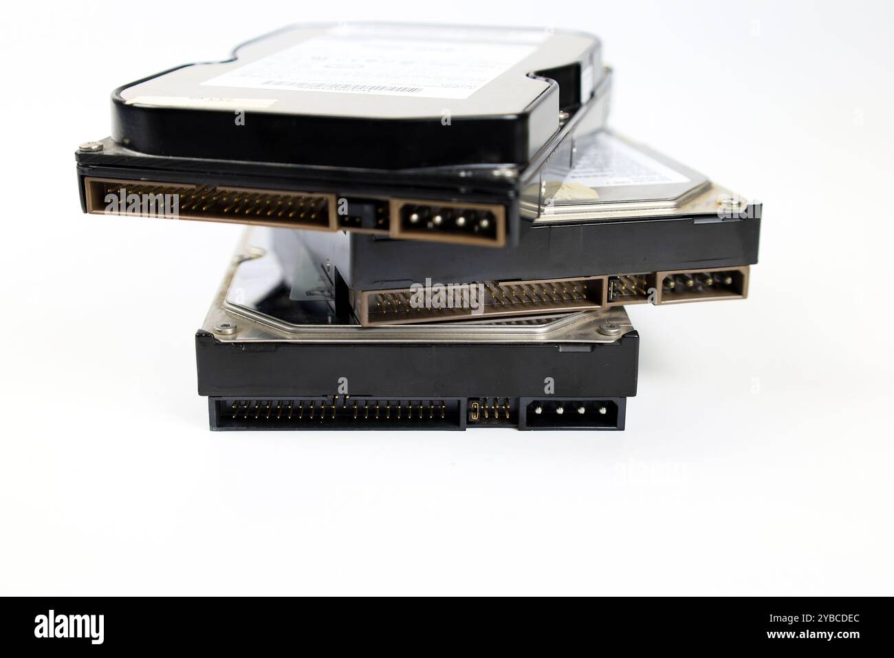 Old IDE hard drive isolate on white background Stock Photo - Alamy