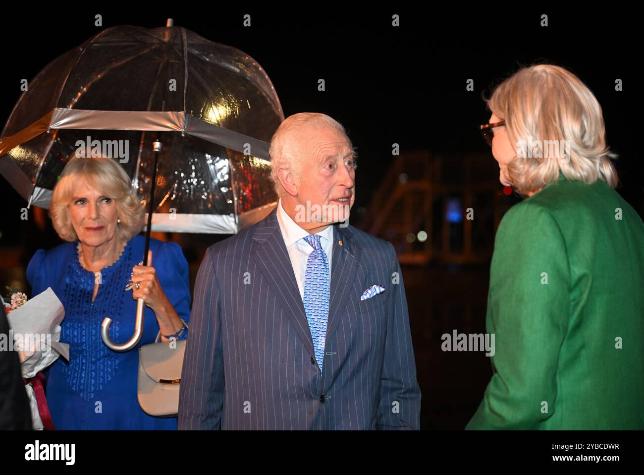 King Charles III and Queen Camilla are greeted by The Governor-General ...
