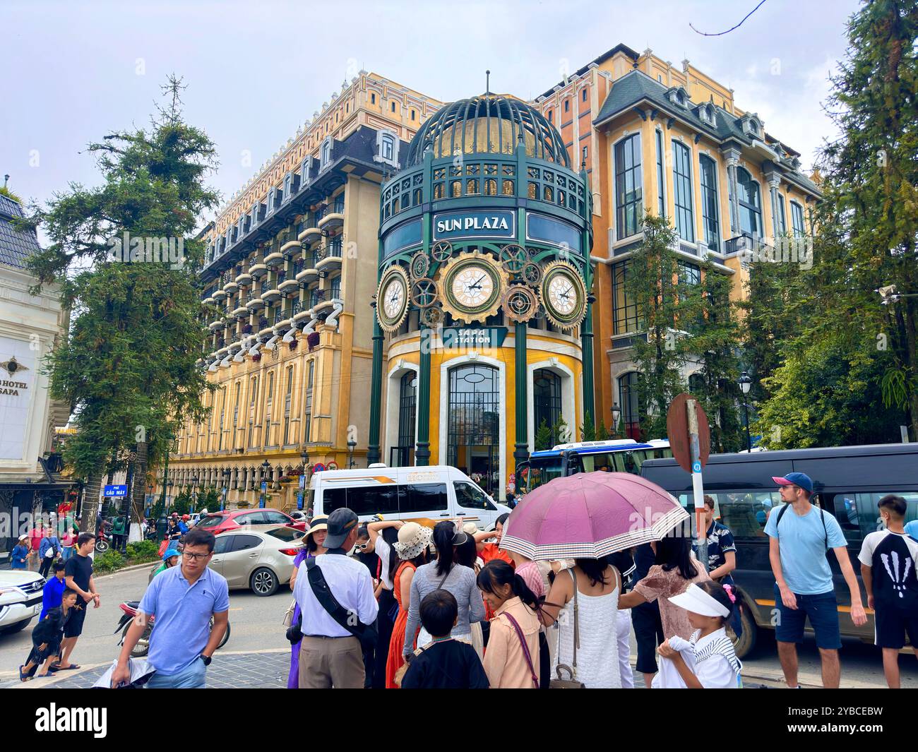 Sun Plaza Building (Sapa Station) next to Sapa Square - Sa Pa town, Lao ...