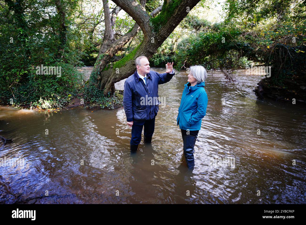 Liberal Democrats leader Sir Ed Davey and Claire Young, MP for ...