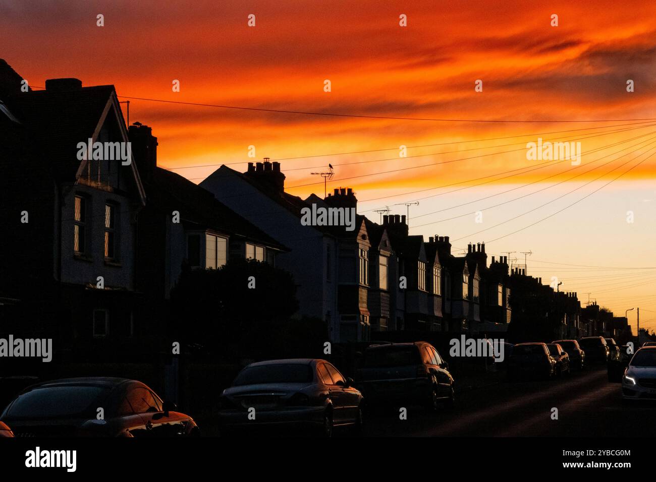 Sunset in street hi-res stock photography and images - Alamy