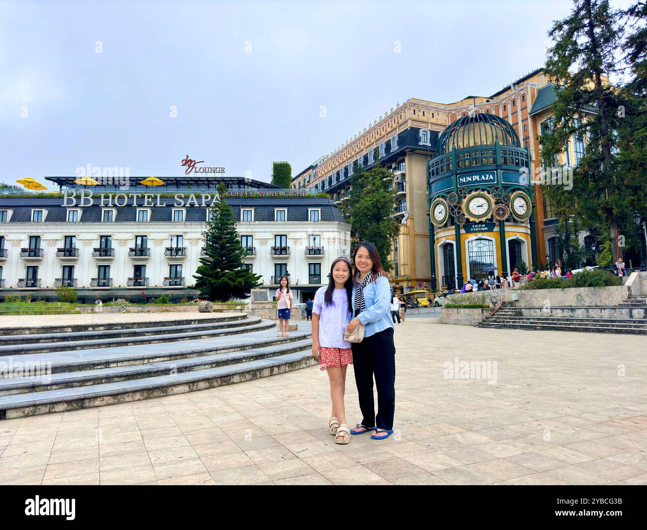 Sun Plaza Building (Sapa Station) next to Sapa Square - Sa Pa town, Lao ...