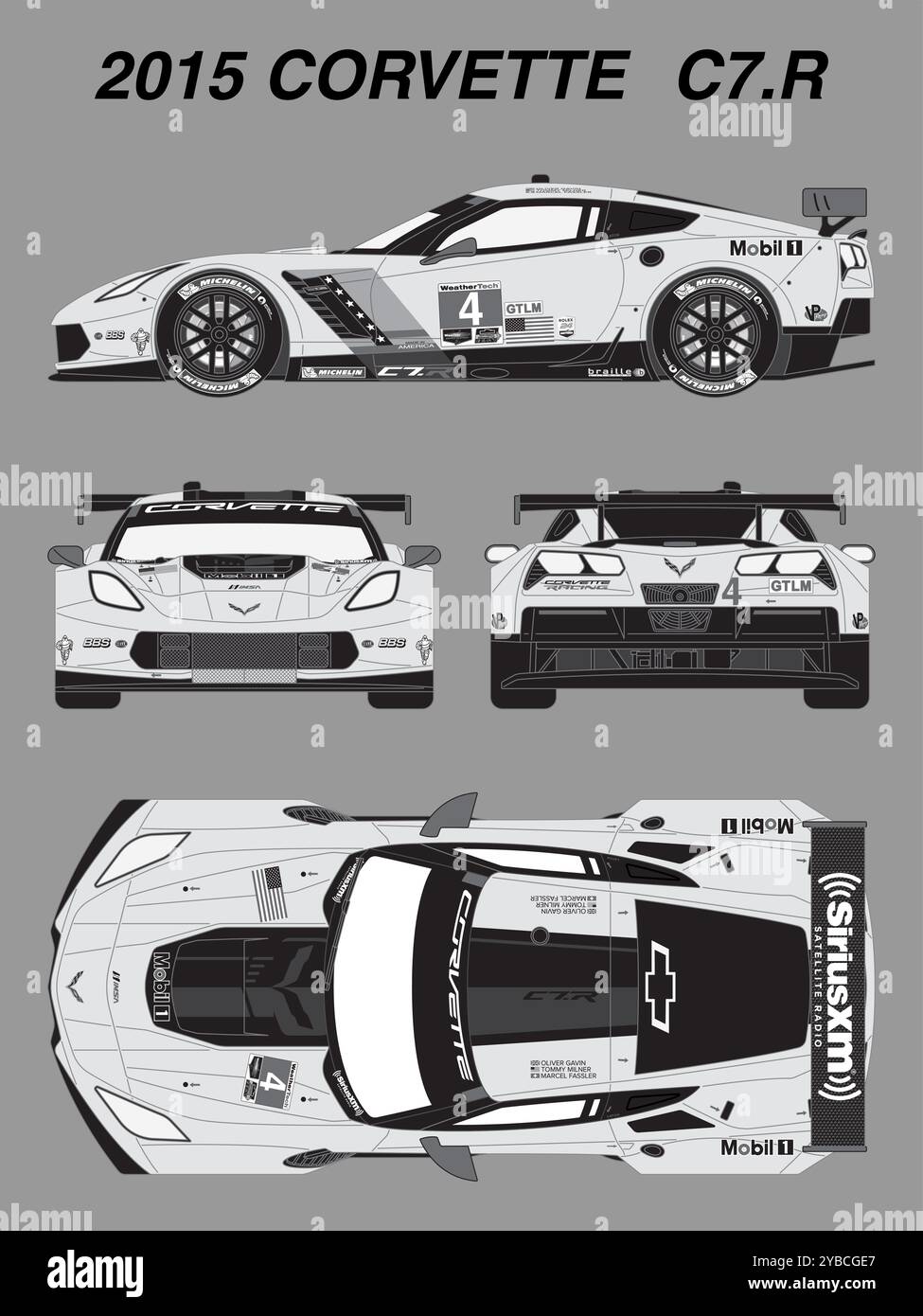 Corvette car Stock Vector Images - Alamy