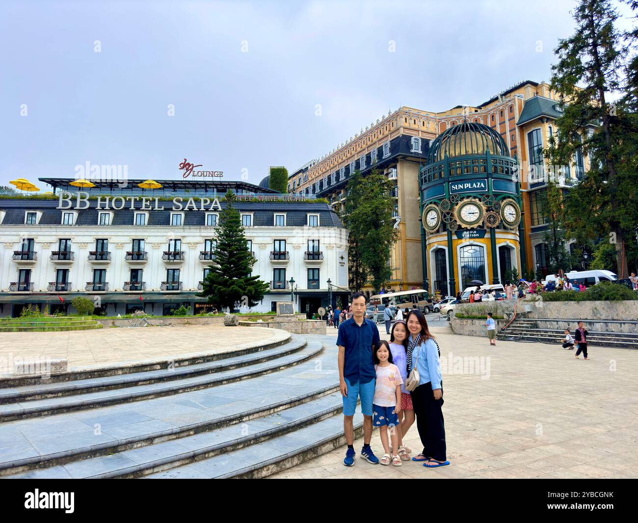 Sun Plaza Building (Sapa Station) next to Sapa Square - Sa Pa town, Lao ...