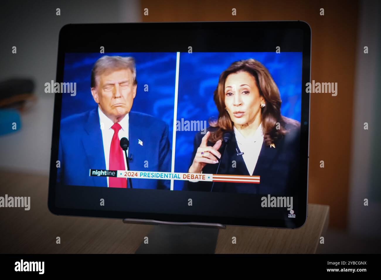 New York, USA - 11 Sept 2024 - Donald Trump and Kamala Harris in a ...