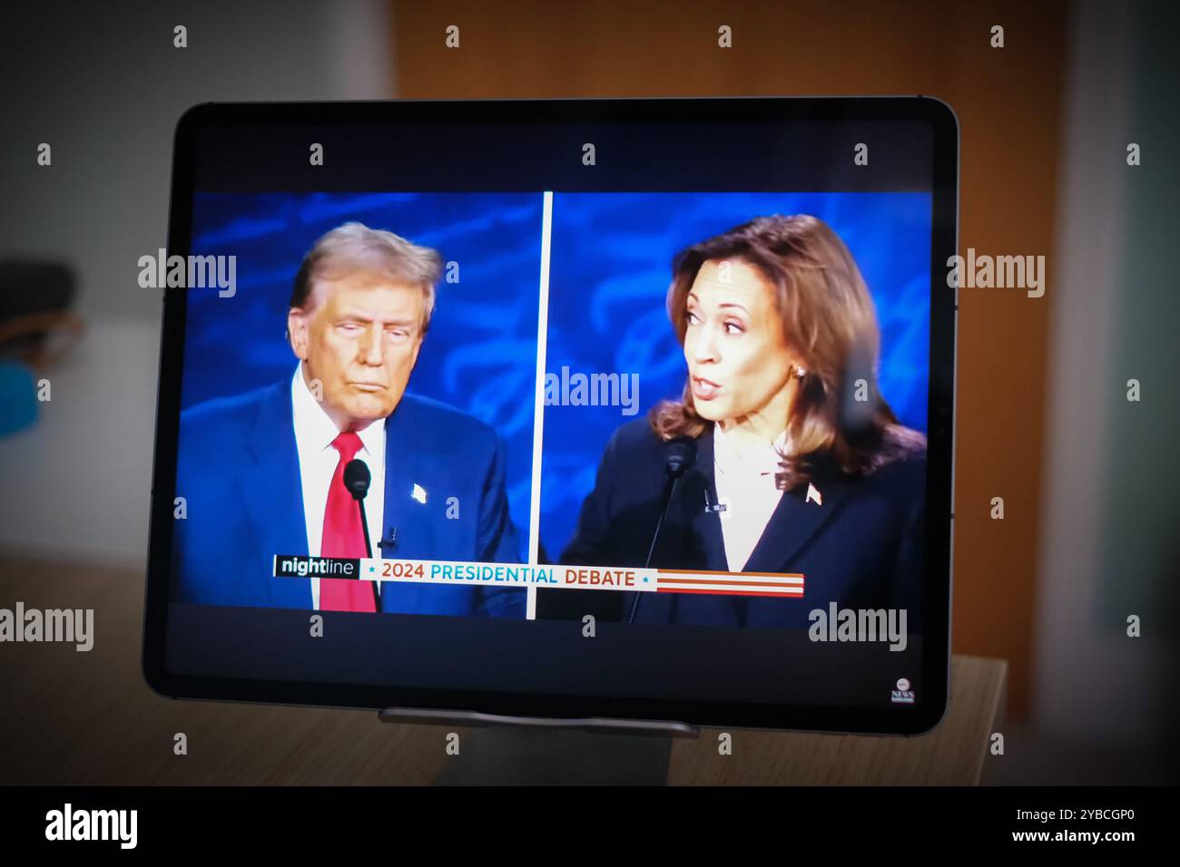 New York, USA - 11 Sept 2024 - Donald Trump and Kamala Harris in a ...