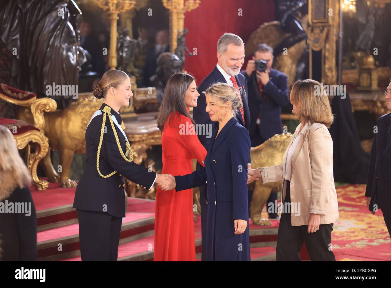 Madrid, 12/10/2024. Their Majesties the King and Queen, Don Felipe and ...