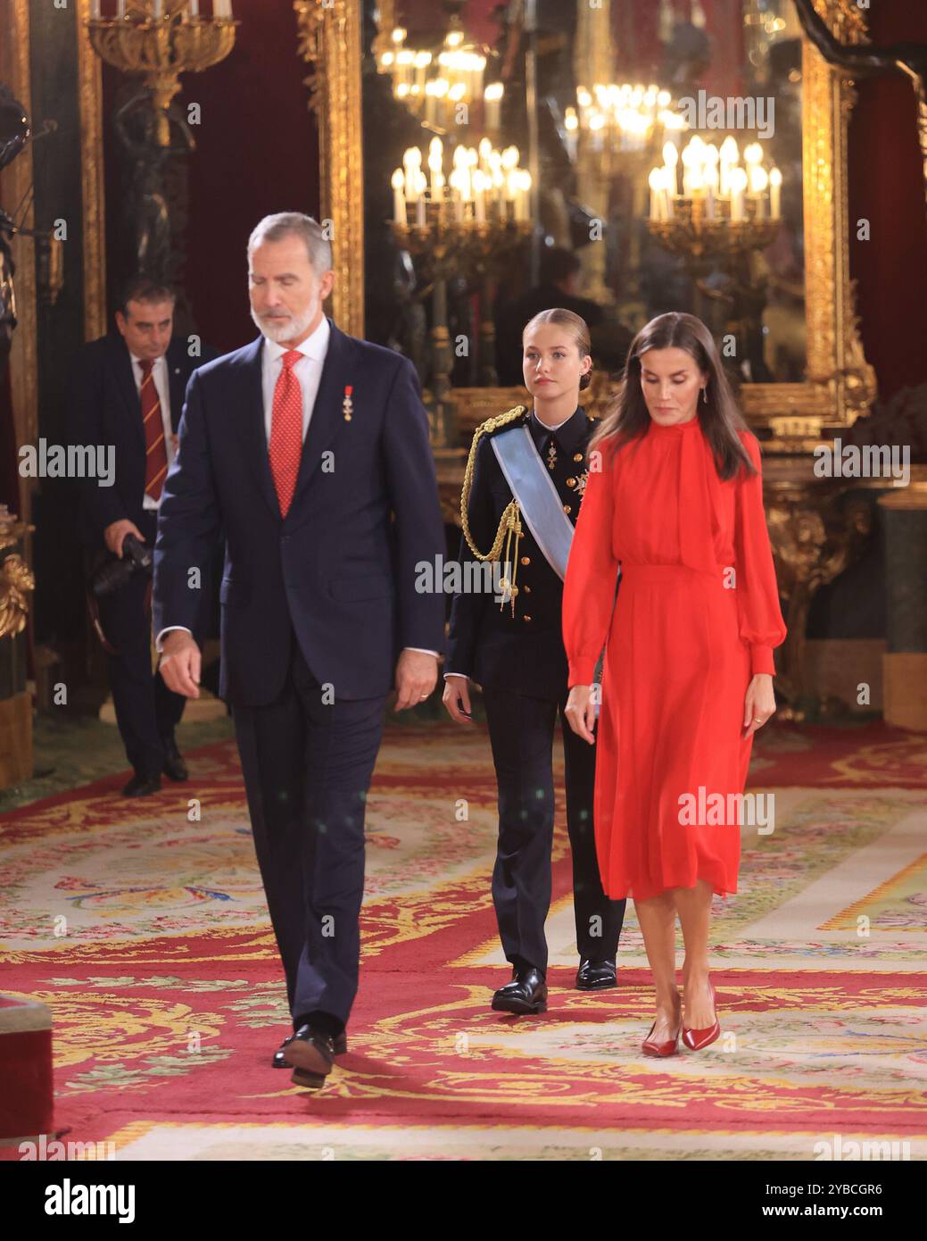 Madrid, 12/10/2024. Their Majesties the King and Queen, Don Felipe and ...