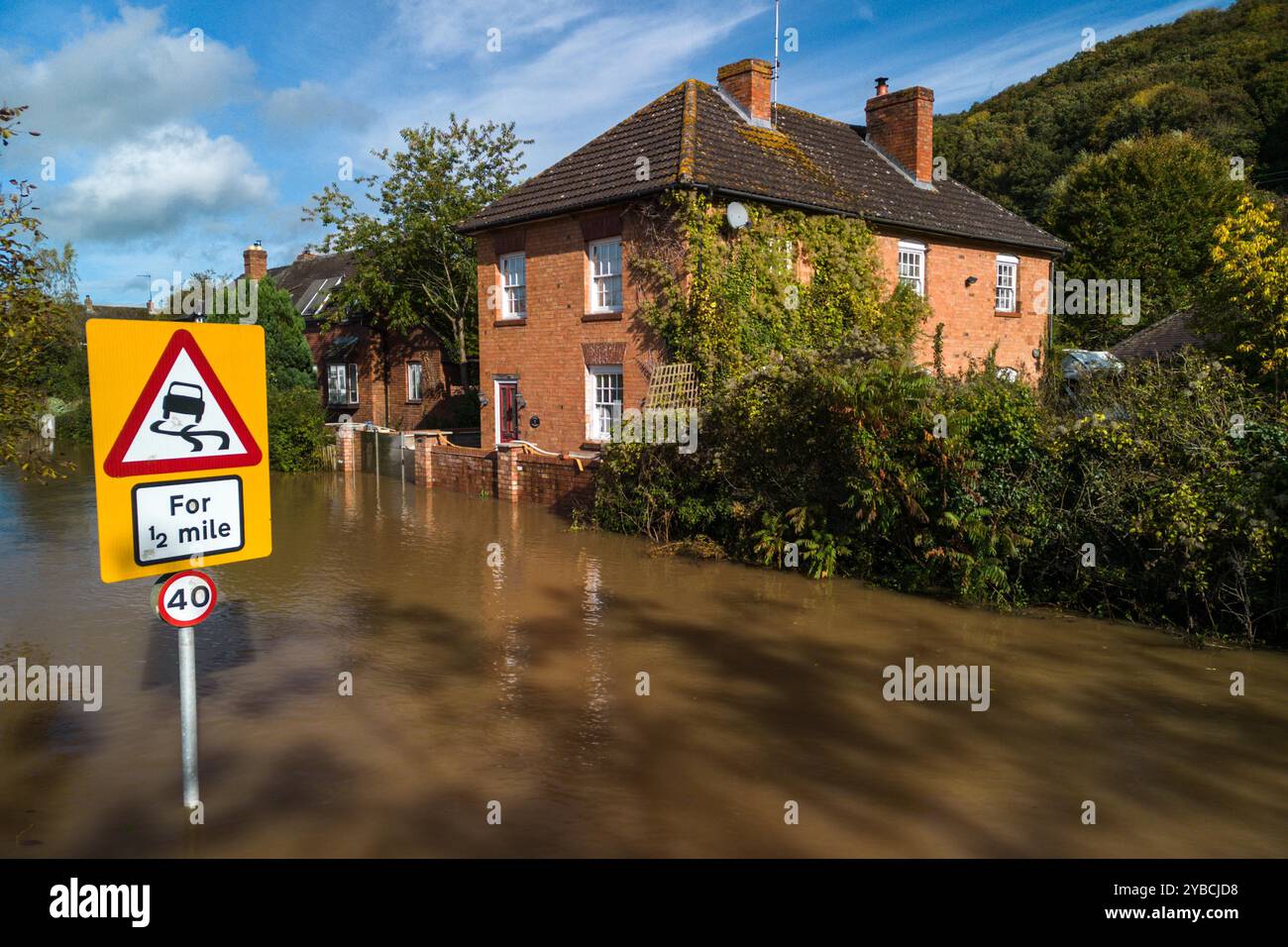 Knightwick, Worcestershire 18th October, 2024. The small hamlet of ...