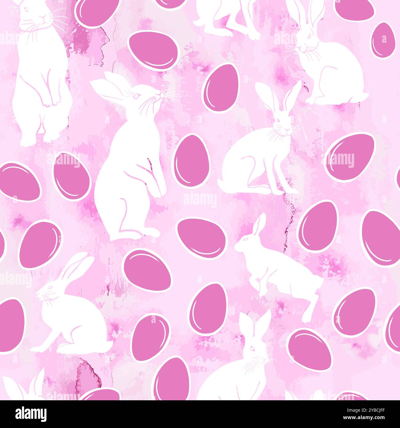 Seamless Easter background. hand drawn. Not AI, Vector illustration ...